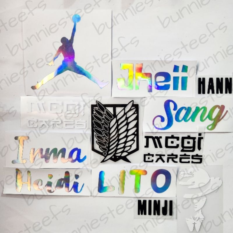 Personalized Vinyl Sticker (NAME, LOGO, IMAGE STICKER) | Shopee Malaysia