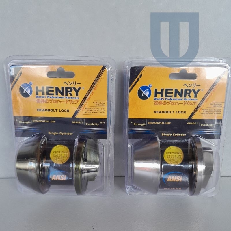 Henry Deadbolt Lock (AB/SS) | Shopee Malaysia