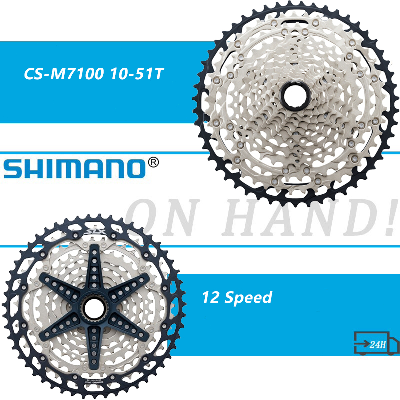 SHIMANO Deore SLX M7100 12 Speed Mountain Bike Flywheel 12V Variable Flying 12S 10-51T CS-M7100 ...