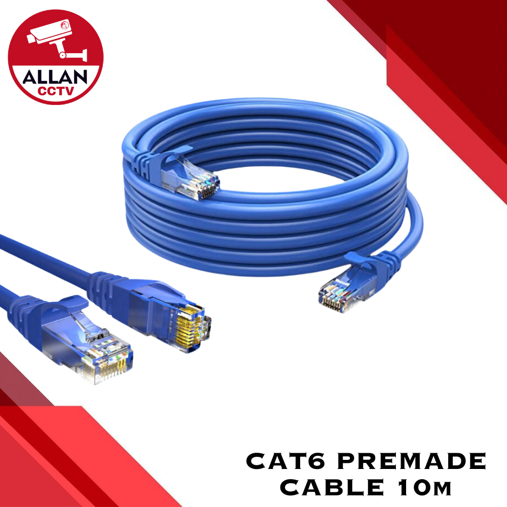 Allan CCTV 10M Cat6 Indoor Cable Rj45 Ethernet Lan Internet Network ...