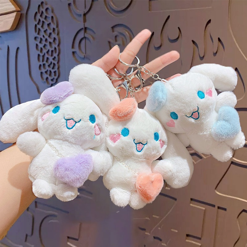 O-KAY 12cm Kawaii Sanrio Cinnamoroll Cartoon Plush Doll Couple Magnetic Soft Plush Stuffed ...