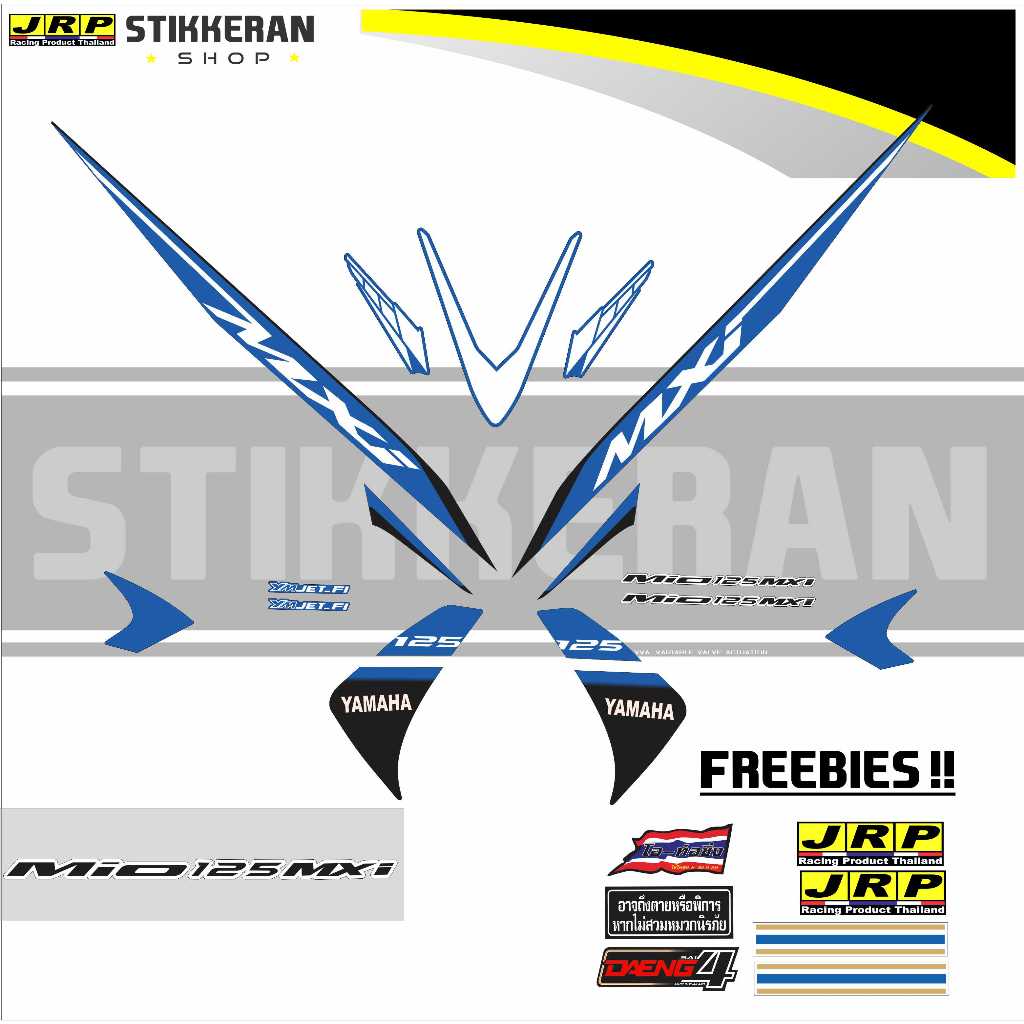 MIO 125 MXi GP TYPE DECALS | Shopee Malaysia