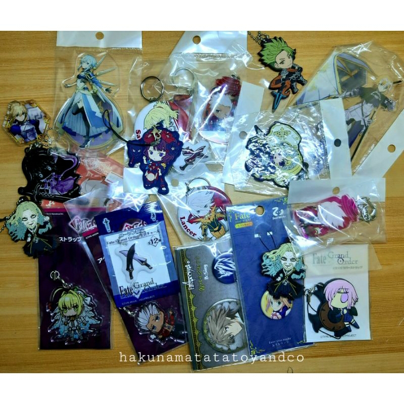 Fate Grand Order FGO Acrylic - Rubber Keychains/Standee/Mini Figure ...