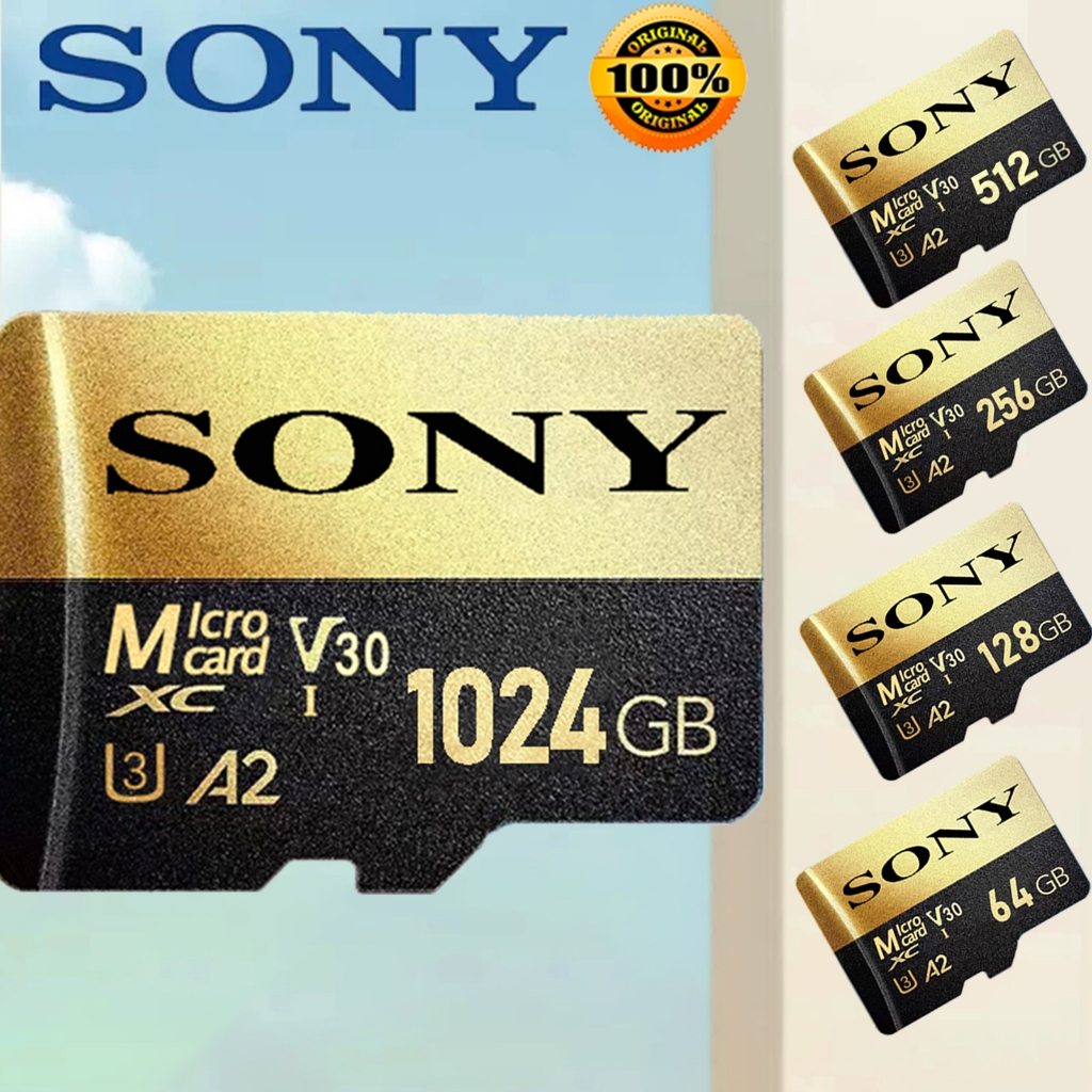 TOP SONY High Speed Flash Card Mini Micro SD Cards 128GB 256GB 512GB 1T U3 4K Class10 Memory ...