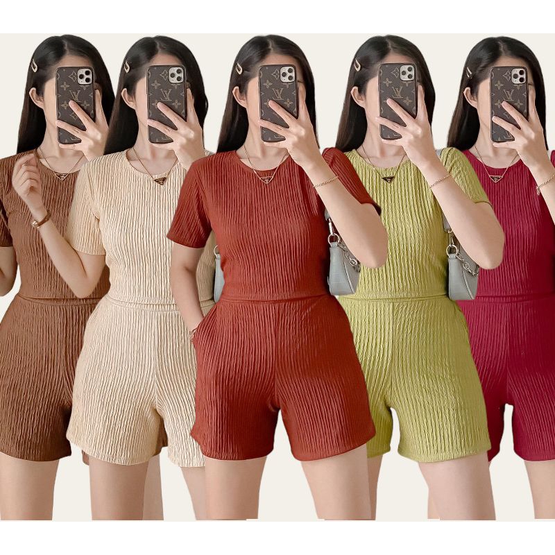 BKK ZIA REGULAR and PLUS SIZE Semi crop top TERNO WITH TWO POCKET SIDE ...