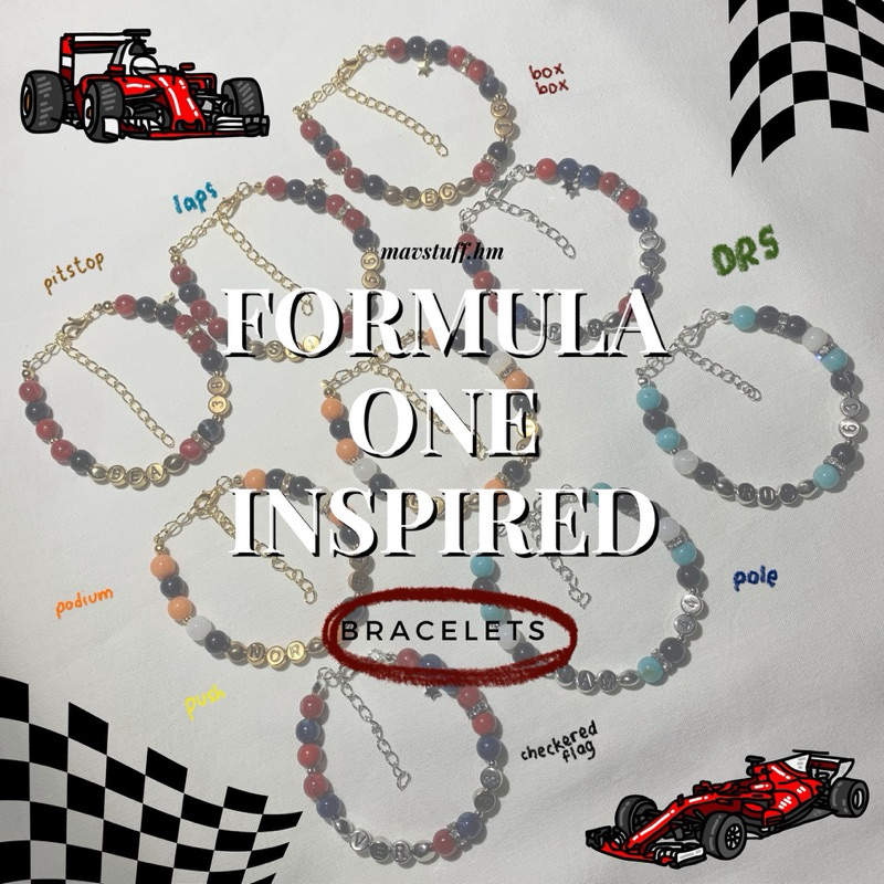 Formula 1 F1 Inspired Bracelets| mavstuff.hm | Shopee Malaysia