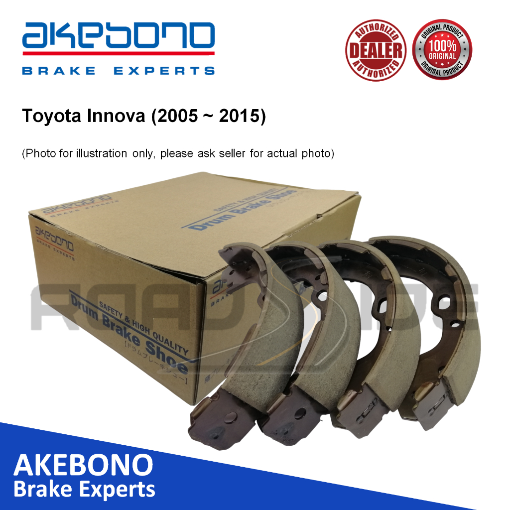 Akebono Rear Brake Shoe for Toyota Innova (2005 - 2015) | Shopee Malaysia