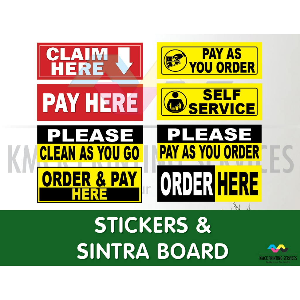 CLAIM HERE, PAY HERE, SELF SERVICE, PAY AS YOU GO/Food Shops, Milk Tea ...