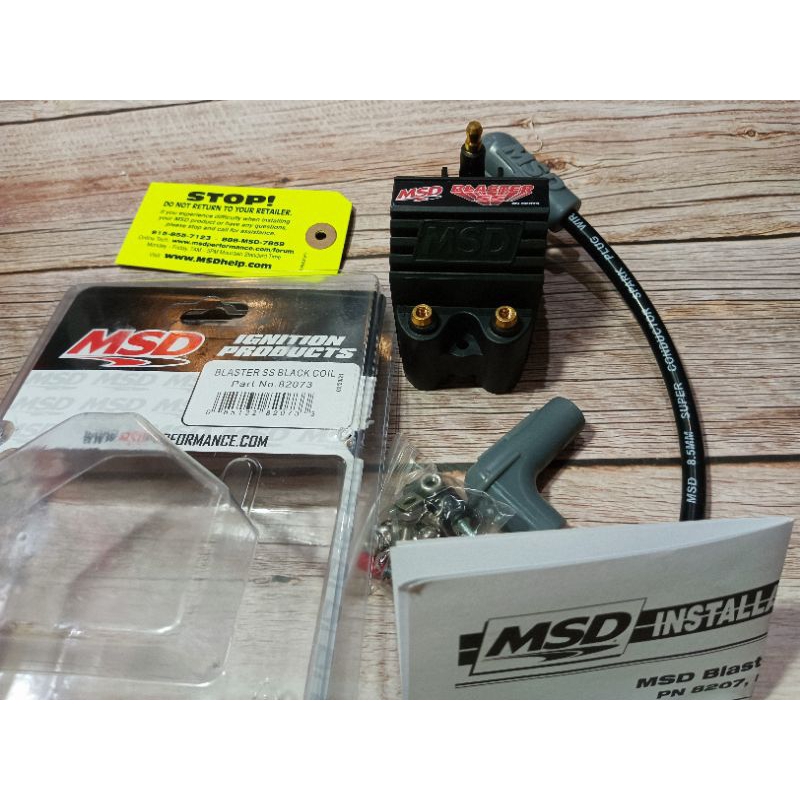 MSD BLASTER IGNITION COIL (UNIVERSAL FOR CARB & FUEL INJECTED) with MSD ...
