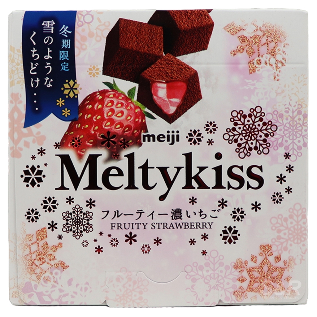 Meiji Melty Kiss Fruity Rich Strawberry Chocolate 52g | Shopee Malaysia