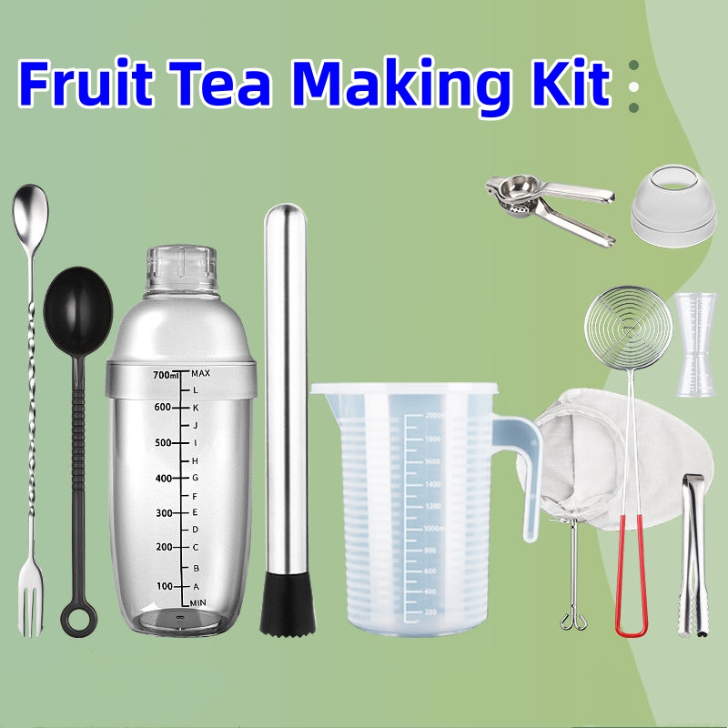 Milk Tea Fruit Tea Making Tools Set Milk tea making tools 9 pcs Stirrer ...