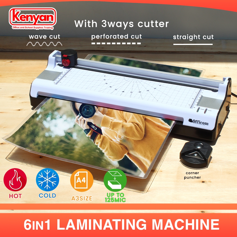 6in1 Laminating Machine A3 & A4 Size with Rotary Trimmer and Corner ...