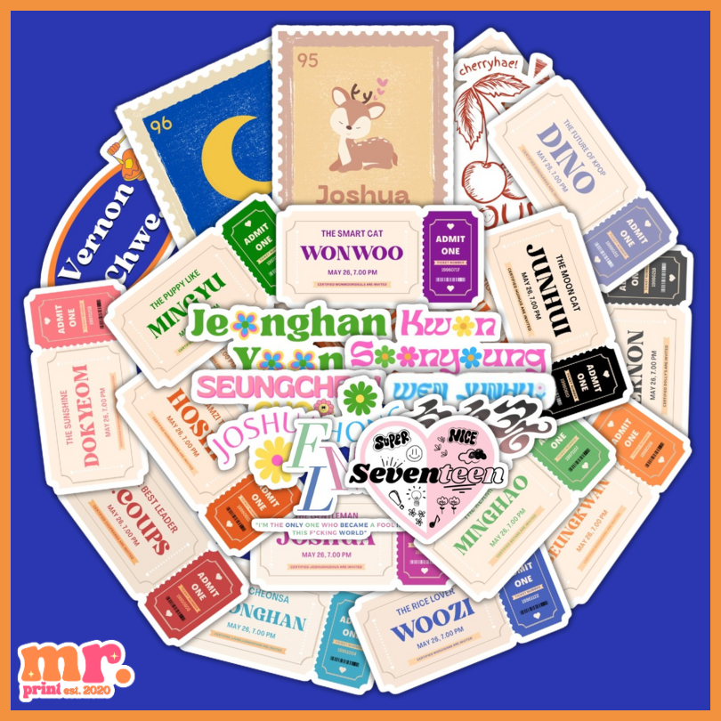 SEVENTEEN VOL 6 STICKERS KPOP SVT WATERPROOF | Shopee Malaysia