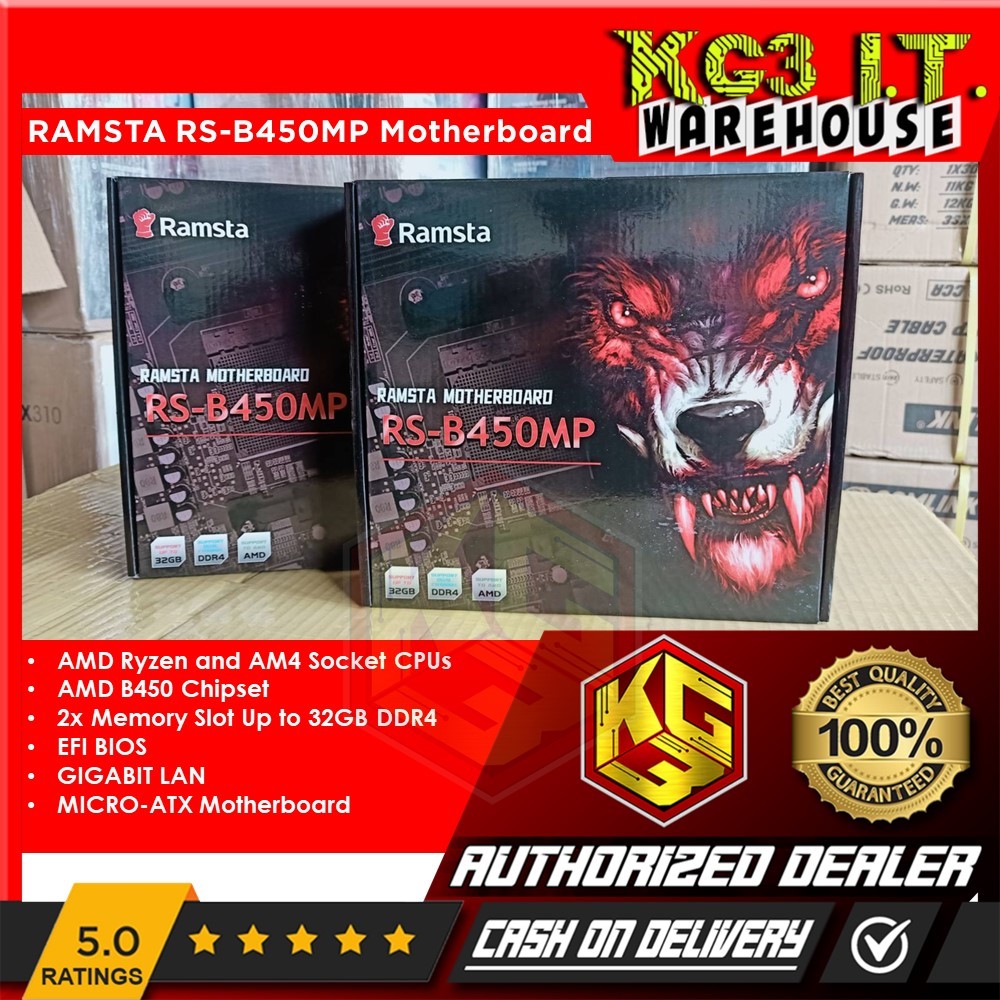 RAMSTA RS-B450MP MATX Motherboard DDR4 | Dual RAM Slot up to 32GB | AMD ...