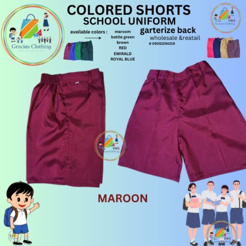 MAROON SHORT SCHOOL UNIFORMS SHORT KATRINA PALMBEACH AVAILABLE ORDERS ...