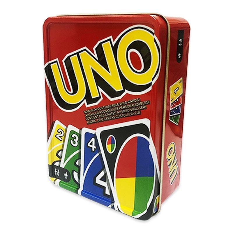 Official UNO Iron Box Set - 2-10 Players Travel-Friendly Card Game for ...