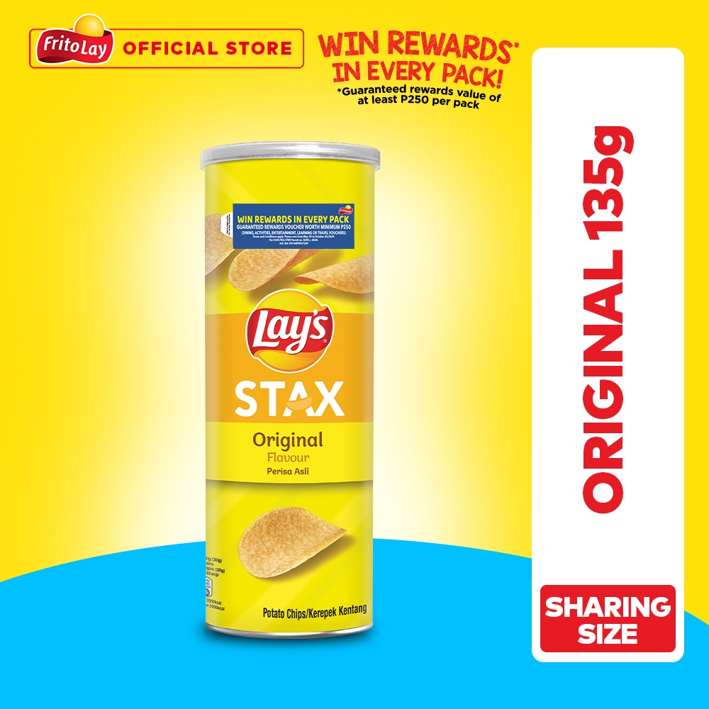 SURE WIN REWARDS Lay's Stax Potato Crisps 135g | Shopee Malaysia