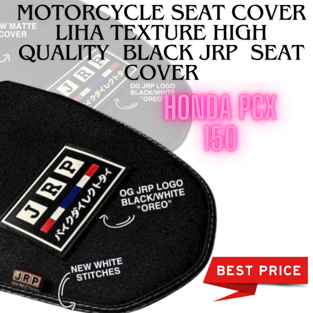 HONDA PCX 150 MOTORCYCLE SEAT COVER LIHA TEXTURE HIGH QUALITY BLACK JRP ...