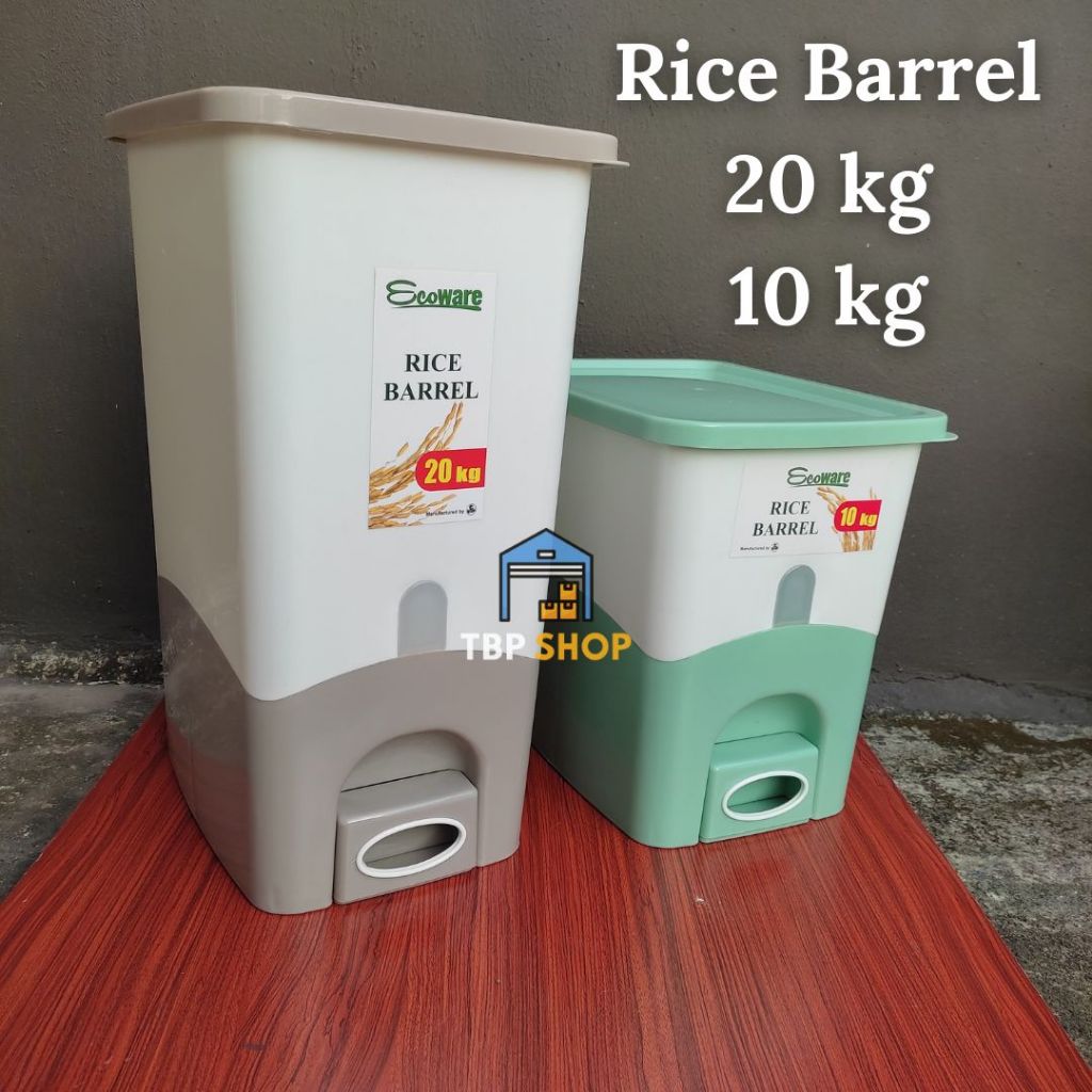 Rice Barrel Ecoware Rice Storage Push Mechanism Storage Solutions 20 KG ...