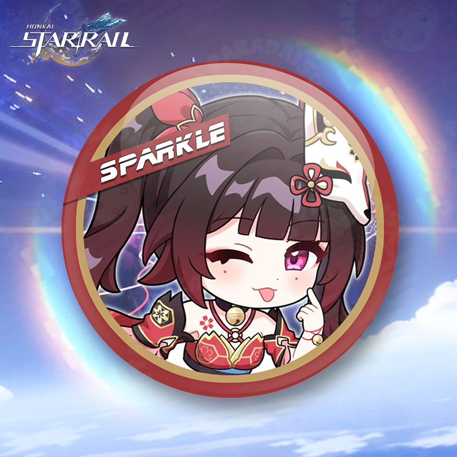 Honkai Star Rail Button Pins / Badge BATCH 2 Chibi Sparkle Blade Welt Qingque Gepard Fu Xuan ...