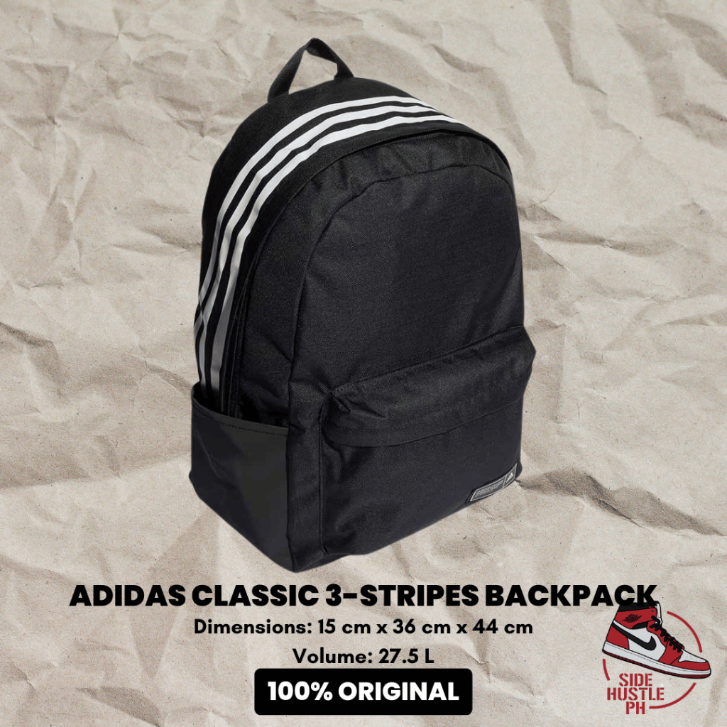 Adidas Classic 3-Stripes Backpack HH7073 27.5L | Shopee Malaysia