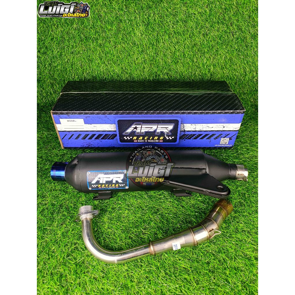 YAMAHA MIO SPORTY APR PHETBURI POWER PIPE TITANIUM TIP / APR POWER PIPE ...