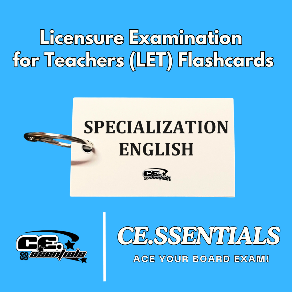 ENGLISH MAJORSHIP - LICENSURE EXAM FOR TEACHERS REVIEWER FLASH CARDS ...