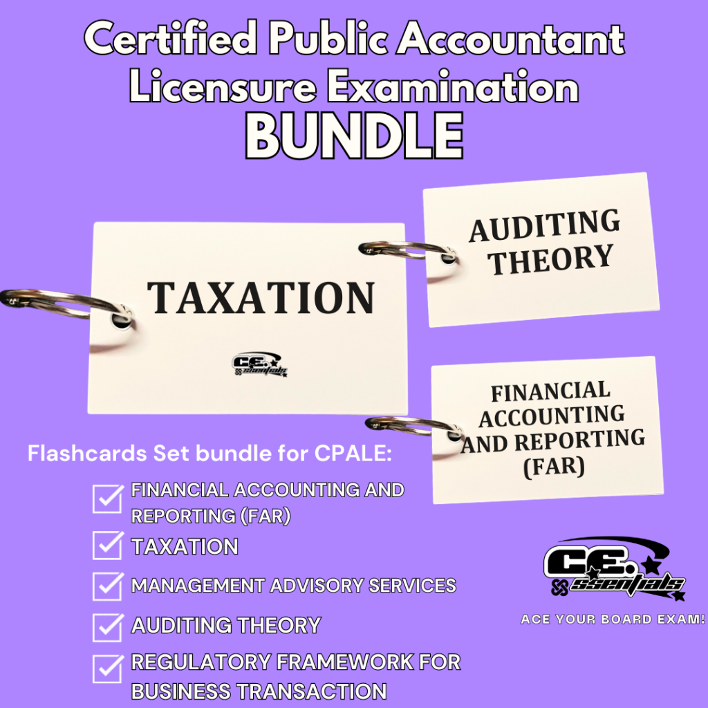 ALL IN ONE BUNDLE FOR CPALE - CERTIFIED PUBLIC ACCOUNTANT BOARD EXAM ...