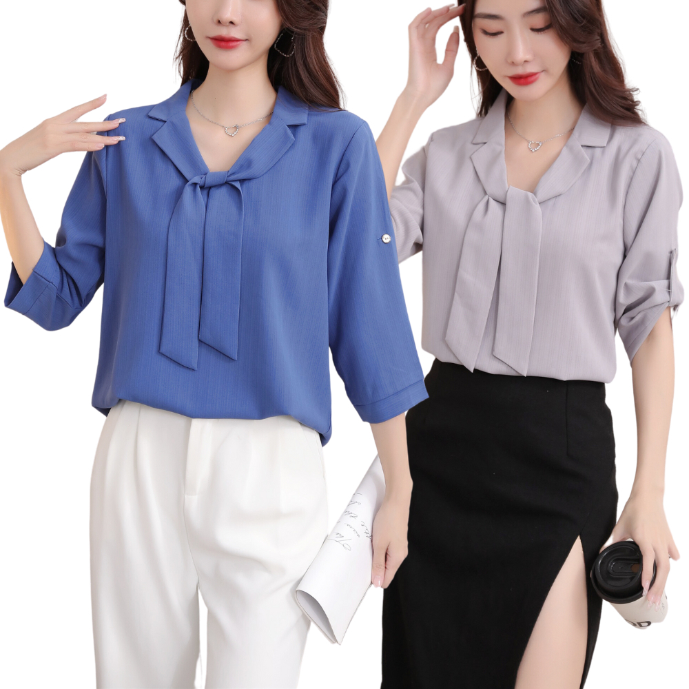 Plain Top Office Wear Formal Blouse For Women S-L Available 3007 ...