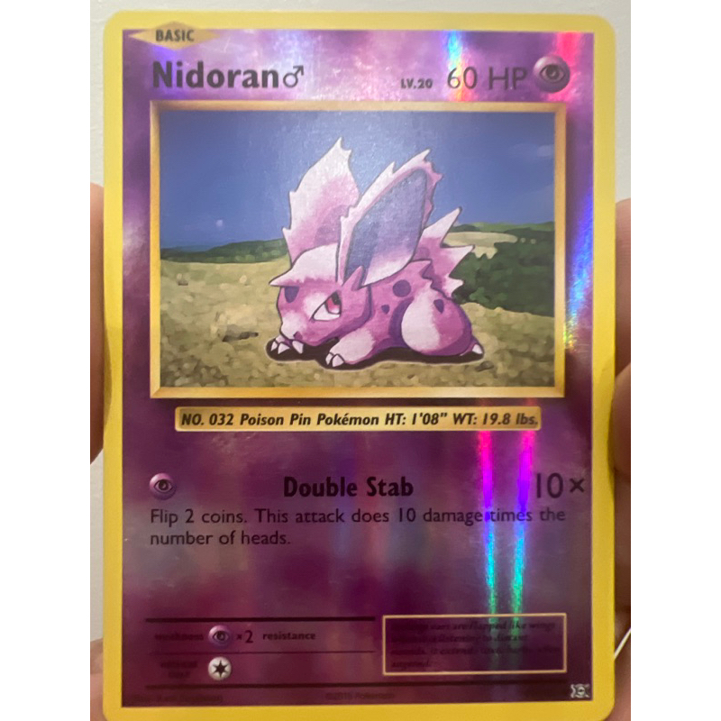Pokemon TCG Nidoran - 43/108 - Common Reverse Holo XY: Evolutions | Shopee Malaysia