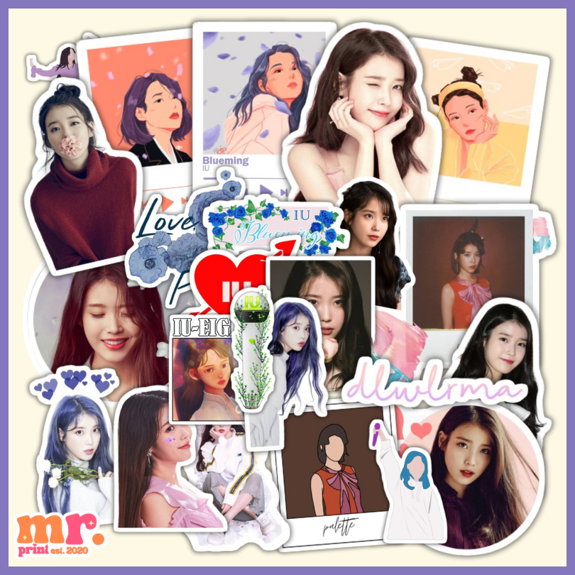 IU VOL 1 STICKERS LEE JI-EUN KPOP IDOL WATERPROOF STICKERS | Shopee ...