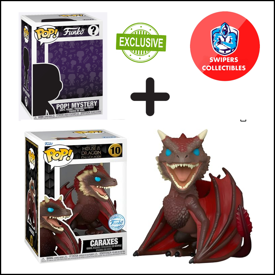 Funko Pop Caraxes with one Random Exclusive House of the Dragon Game of ...