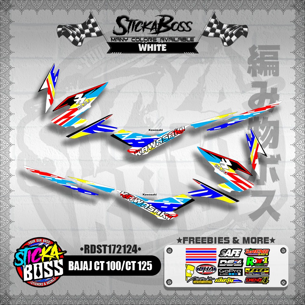 BAJAJ CT 100 / CT 125 DECALS ( RDST172124 )【WITH FREEBIES】 | Shopee ...