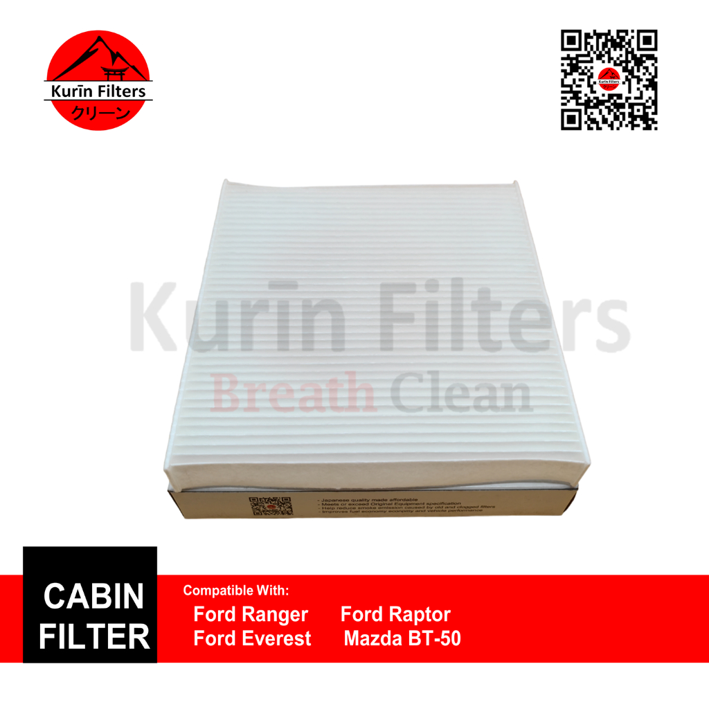 KURIN Charcoal AC Cabin Filter for Ford Ranger / Ford Raptor / Ford ...