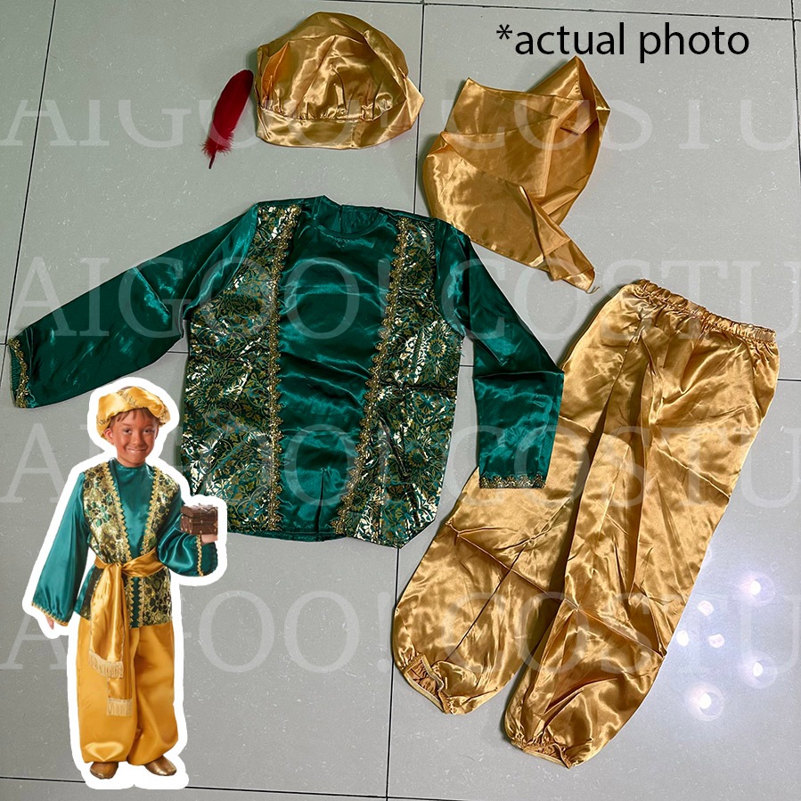 Sultan Costume for Kids Aladdin Arabian Nights Cosplay Three Kings ...