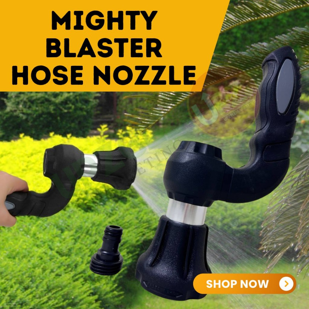 Mighty Blaster Hose Nozzle - High-Pressure Water Nozzle for Powerful ...