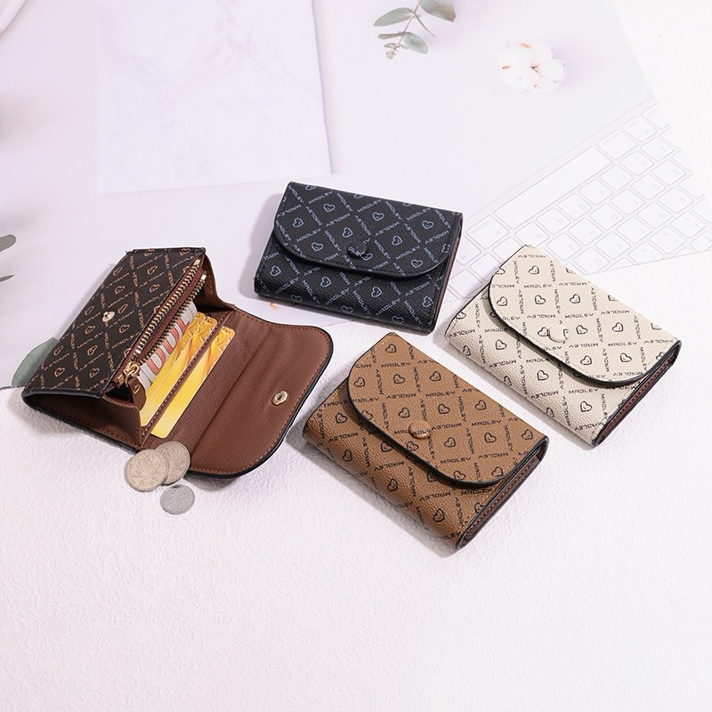 Korean Retro Leather Women Wallet Card Holder Cute Coin Purse For ...