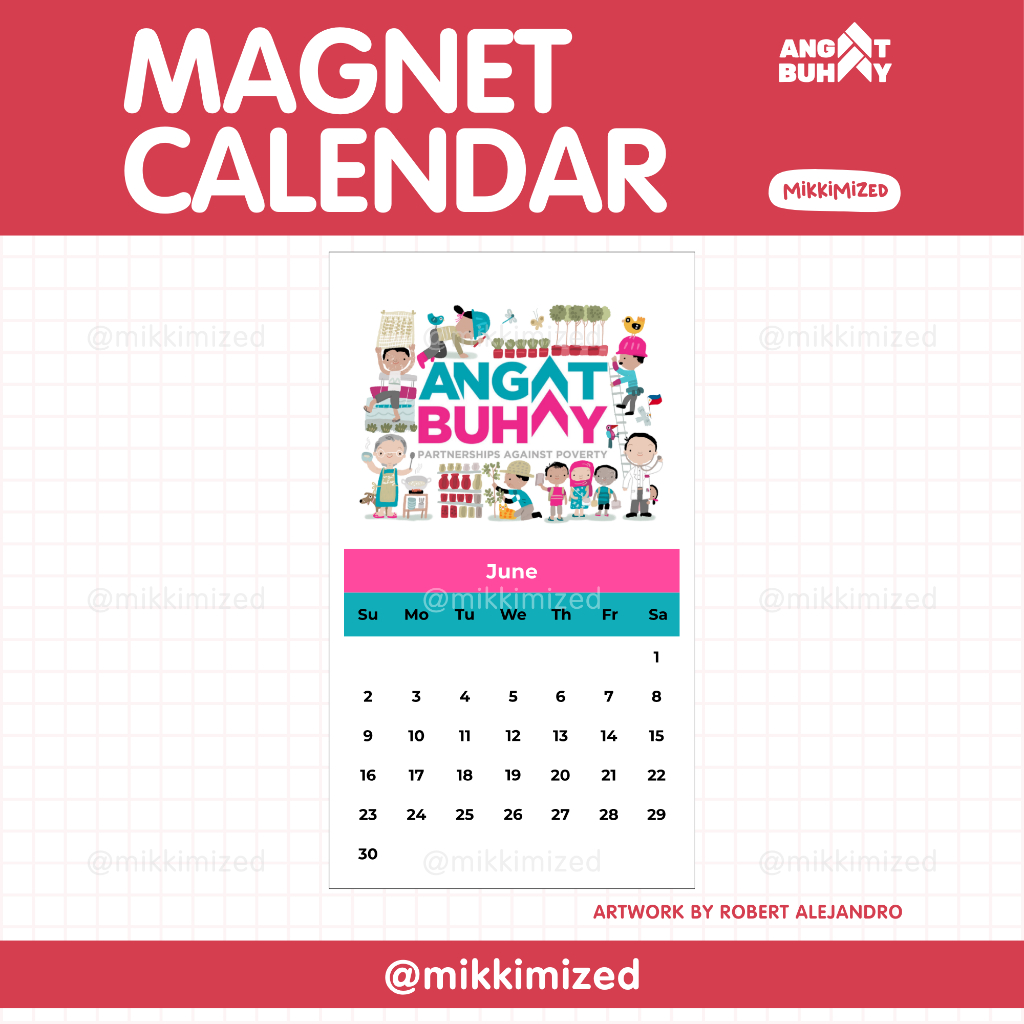 MAGNETIC MINI CALENDAR Kakampink Leni Robredo 2022 Leni Kiko Let Leni ...