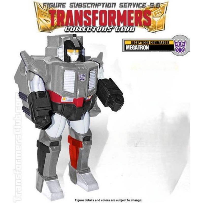 TRANSFORMERS DOUBLE PRETENDER COMMANDER MEGATRON SHELL COLLECTORS CLUB ...