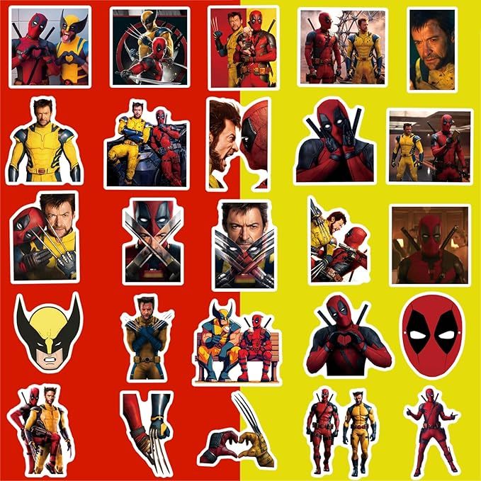50pcs Deadpool Wolverine Sticker Pack | Shopee Malaysia