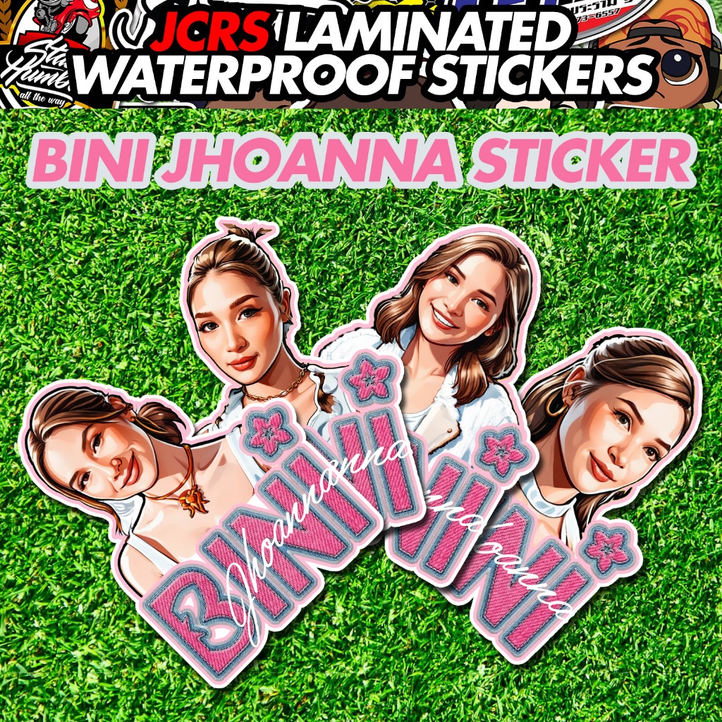 4pcs Bini Jhoanna Waterproof Sticker Decals Laminated Pantropiko Series ...