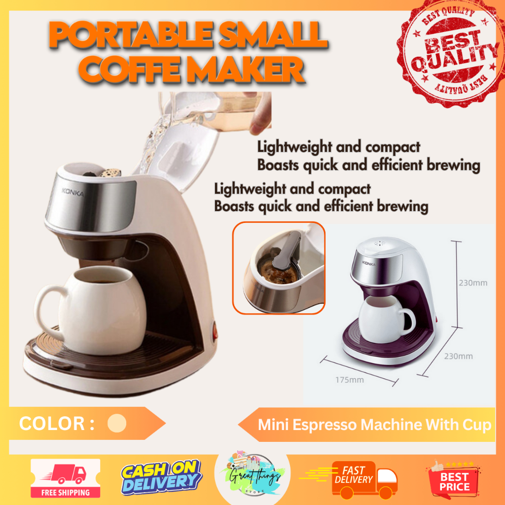 GTS Coffee Maker Small Coffee Machine Semi-automatic coffee machine ...