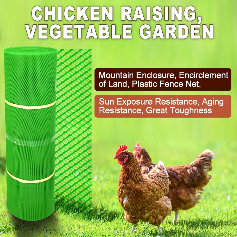 1/8 Inch Plastic Fence Netting - Green Mesh Screen for Poultry, Rabbits ...