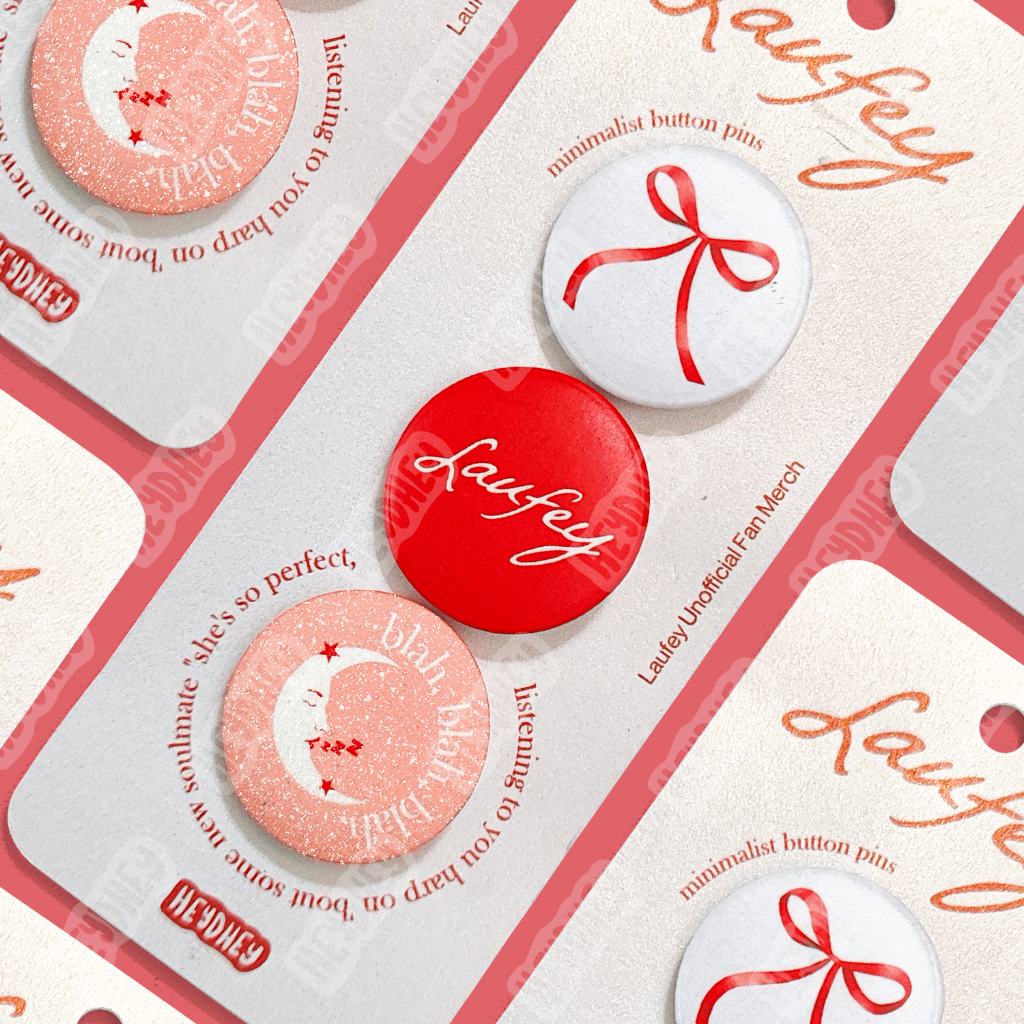 Laufey Minimalist Button Pin Set | Lauvers | Laufey Fan Merch | 1.25 ...