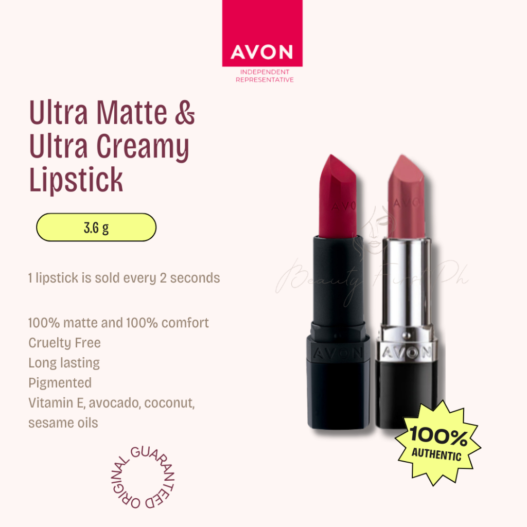 AVON Ultra Matte and Ultra Creamy Lipstick | Shopee Malaysia