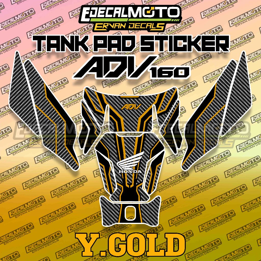 Honda ADV 160 TANK PAD STICKER CARBON DESIGN | Shopee Malaysia