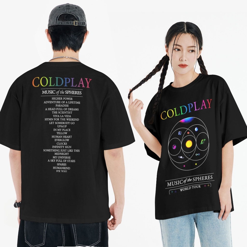 COLDPLAY - Music of the Spheres World Tour Graphic Band Shirt for ...