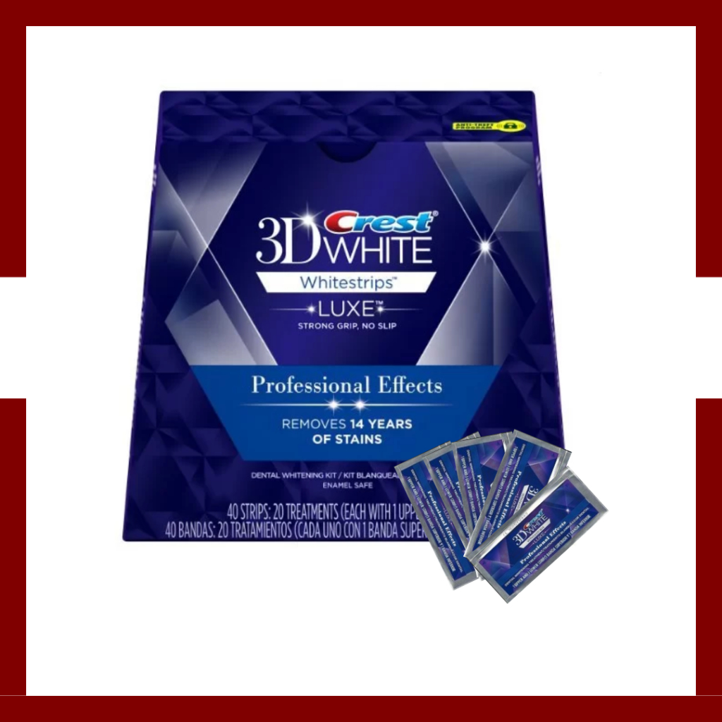 CREST 3D White Professional Effects Teeth Whitening Strips 1/5 Sachets ...