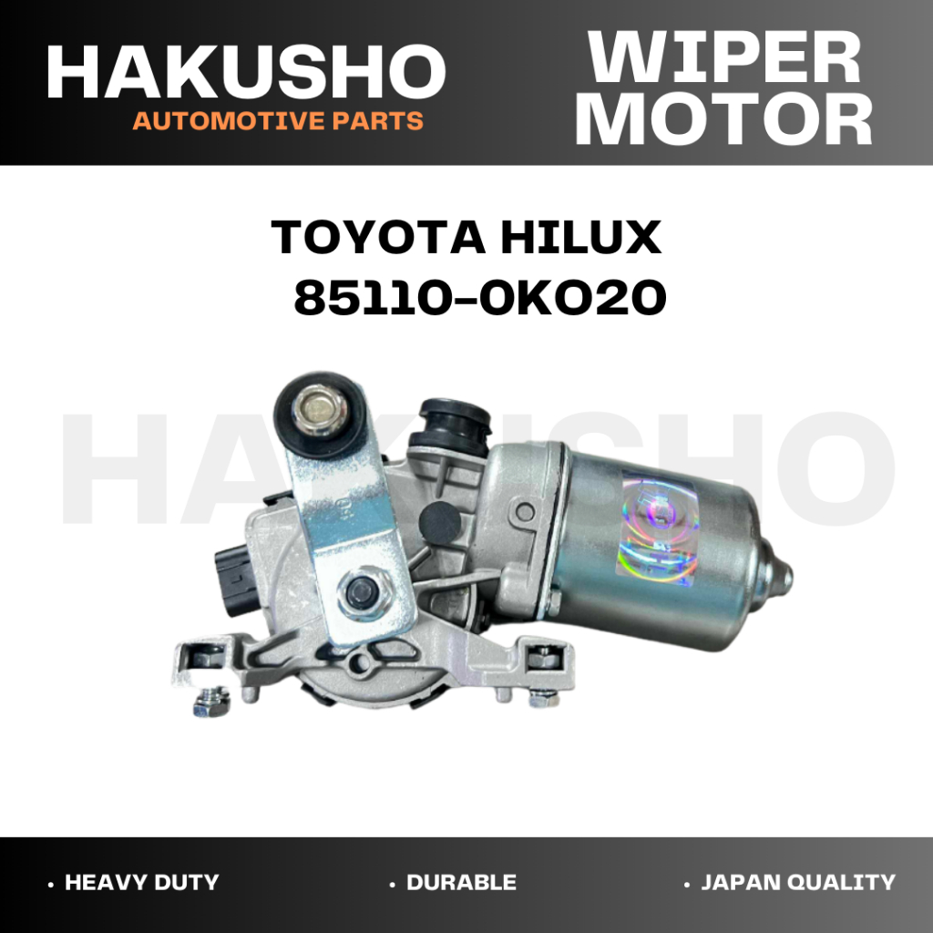 WIPER MOTOR TOYOTA HILUX (HAKUSHO JAPAN QUALITY) 85110-OKO20 | Shopee Malaysia