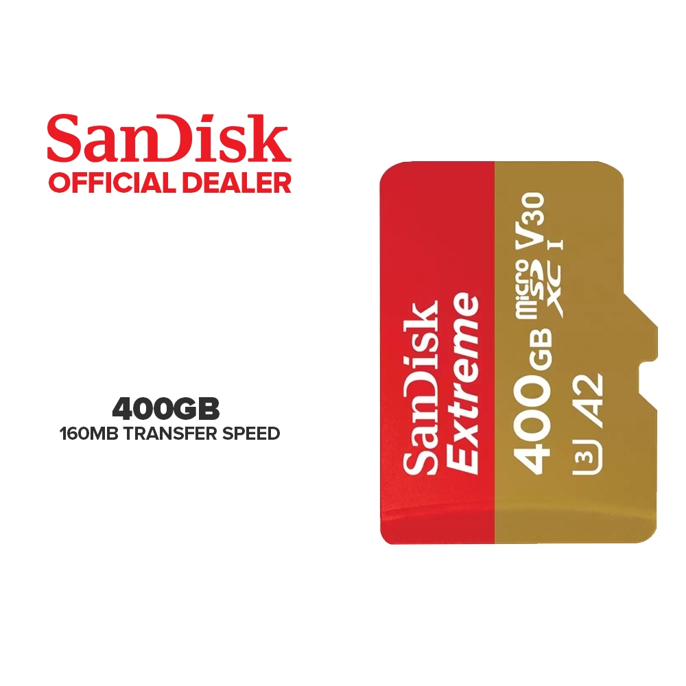 SanDisk 400GB Extreme Micro Sd / MicroSd A2 SDXC Memory Card C10 ...